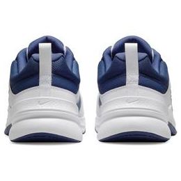 Sneaker Nike "DEFY ALL DAY", Herren, Gr. 39, blau (wei&szlig;, midnight, navy, metallic, silber), Leder, Synthetik, Schuhe Sneaker