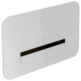 Villeroy & Boch Villeroy und Boch WC-Bet&auml;tigungsplatte 922311RE 26,9x16,1x1,3cm, elektronisch, Glossy White