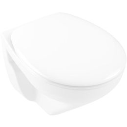 Villeroy & Boch Villeroy und Boch O.novo Wand-WC-Combi-Pack 7667HR01 36x49cm, mit WC-Sitz, Direct Flush, wei&szlig;