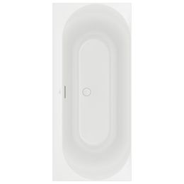 Villeroy & Boch Villeroy und Boch Loop & friends Eck-Badewanne Duo UBA180LOF2V-RW 180x80cm, ovale Innenform, stone white