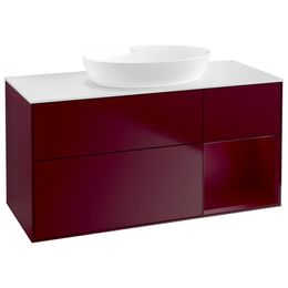 Villeroy & Boch Villeroy und Boch Finion Waschtischunterschrank GA71HBHB 120cm, Abdeckplatte white matt, Emotion, Regale Peony matt lacquer, Peony Matt