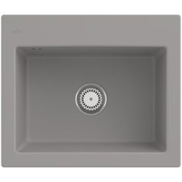 Villeroy & Boch Villeroy & Boch Subway 60 S Einbausp&uuml;le 330901KD mit Ablaufgarnitur und Handbet&auml;tigung, 600 x 510 mm, Fossil