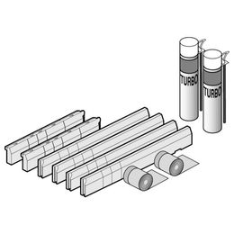 Villeroy & Boch Villeroy & Boch Installationsset U91411100 f&uuml;r Duschwannen, 1200 x 800 - 1800 x 1000