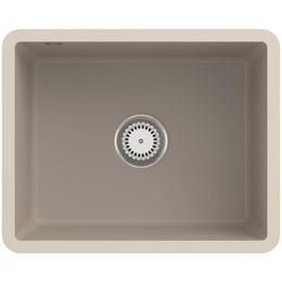 Villeroy & Boch Villeroy und Boch Unterbausp&uuml;le 331001AM mit Ablaufgarnitur und Handbet&auml;tigung, Almond
