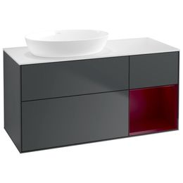 Villeroy & Boch Villeroy und Boch Finion Waschtischunterschrank GA51HBHG 120cm, Abdeckplatte white matt, Emotion, Regale Peony matt lacquer, Midnight Blue Matt Lacquer