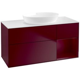 Villeroy & Boch Villeroy und Boch Finion Waschtischunterschrank FA71HBHB 120cm, Abdeckplatte white matt, Regale Peony matt lacquer, Peony Matt