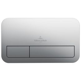 Villeroy & Boch Villeroy & Boch ViConnect E200 92249069 Bet&auml;tigungsplatte, chrom matt, aus Kunststoff