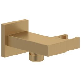 Villeroy & Boch Villeroy & Boch Universal Showers Handbrausehalter TVC00046300076 eckig, Wandmontage, brushed gold