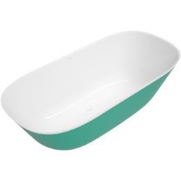 Villeroy & Boch Villeroy und Boch Theano Badewanne Q175ANH7F2BCV01 175x80cm, freistehend, Sch&uuml;rze Colour on Demand, wei&szlig;