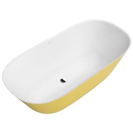 Villeroy & Boch Villeroy und Boch Theano Badewanne Q155ANH7F2BCVRW 155 x 75 cm, freistehend, Sch&uuml;rze Colour on Demand, stone white