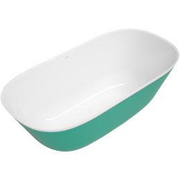 Villeroy & Boch Villeroy und Boch Theano Badewanne Q155ANH7F2BCV01 155x75cm, freistehend, Sch&uuml;rze Colour on Demand, wei&szlig;