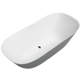 Villeroy & Boch Villeroy und Boch Theano Badewanne Q175ANH7F2BCVRW 175 x 80 cm, freistehend, Sch&uuml;rze Colour on Demand, stone white