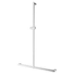 Villeroy & Boch Villeroy und Boch Vicare Desing Handlauf 92171461 119 x 80 cm, Aluminium verchromt, T-Form mit Brausehalter