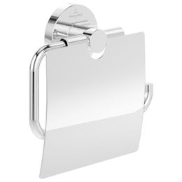 Villeroy & Boch Villeroy und Boch Elements Tender Toilettenpapierhalter TVA15101300061 134x132x38mm, mit Deckel, chrom