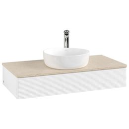 Villeroy & Boch Villeroy & Boch Antao Waschtischunterschrank 1000x190x500mm L09153MT mit Beleuchtung mit Struktur FK/AP: MT/3