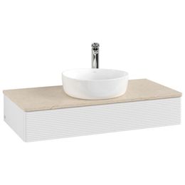 Villeroy & Boch Villeroy & Boch Antao Waschtischunterschrank 1000x190x500mm L09153GF mit Beleuchtung mit Struktur FK/AP: GF/3