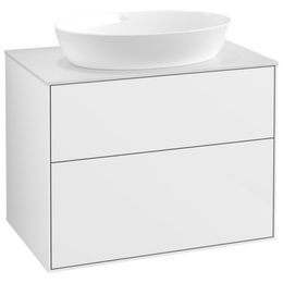 Villeroy & Boch Villeroy und Boch Finion Waschtischunterschrank G99100GF 80x60,3cm, Emotion, Abdeckplatte white matt, Glossy white lacquer