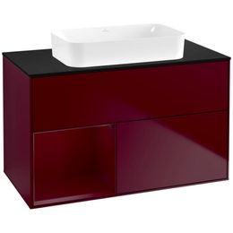Villeroy & Boch Villeroy und Boch Finion Waschtischunterschrank G652HBHB 100x60,3x50,1cm, Regal links Peony, Peony Matt