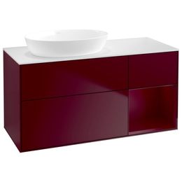 Villeroy & Boch Villeroy und Boch Finion Waschtischunterschrank GA51HBHB 120cm, Abdeckplatte white matt, Emotion, Regale Peony matt lacquer, Peony Matt