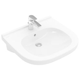 Villeroy & Boch Villeroy & Boch ViCare Waschtisch 411961R1 weiss c-plus, 60x55cm, mit Hahnloch, ohne &Uuml;berlauf