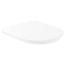 Villeroy & Boch Villeroy und Boch ViCare WC-Sitz 9M67S1T1 mit Absenkautomatik (SoftClosing), mit abnehmbaren Sitz (QuickRelease), Wei&szlig; Alpin AntiBac