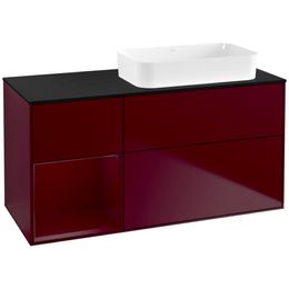 Villeroy & Boch Villeroy und Boch Finion Waschtischunterschrank G682HBHB 120x60,3x50,1cm, Regal links Peony, Peony Matt