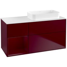 Villeroy & Boch Villeroy und Boch Finion Waschtischunterschrank G681HBHB 120x60,3x50,1cm, Regal links Peony, Peony Matt