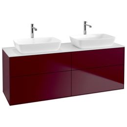 Villeroy & Boch Villeroy und Boch Finion Waschtischunterschrank G84100HB 160x60,3cm, Emotion, Abdeckplatte white matt, Peony Matt