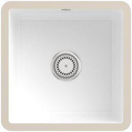Villeroy & Boch Villeroy und Boch Unterbausp&uuml;le 332501KG mit Ablaufgarnitur und Handbet&auml;tigung, Snow White