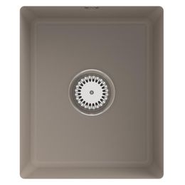 Villeroy & Boch Villeroy und Boch Unterbausp&uuml;le 332401AM mit Ablaufgarnitur und Handbet&auml;tigung, Almond