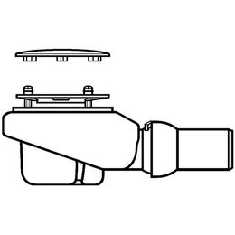 Villeroy & Boch Villeroy & Boch Ablauf TempoplexPlus 92250068 &Oslash; 90 mm, f&uuml;r Duschwanne, wei&szlig;