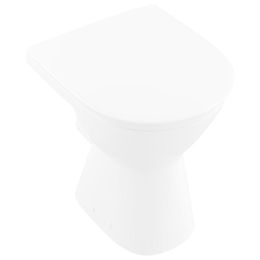 Villeroy & Boch Villeroy und Boch Vicare Stand-Tiefsp&uuml;l-WC 4684R0R1 35,5x49cm, sp&uuml;lrandlos, Abgang waagerecht, wei&szlig; C-plus