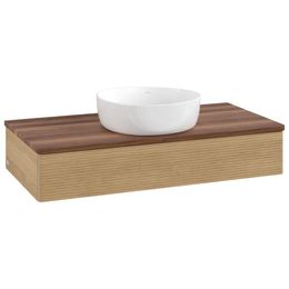 Villeroy & Boch Villeroy & Boch Antao Waschtischunterschrank 1000x190x500mm L09112HN mit Beleuchtung mit Struktur FK/AP: HN/2