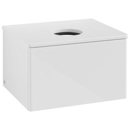 Villeroy & Boch Villeroy und Boch Antao Waschtisch-Unterschrank K29010GF 60x36x50cm, Waschbeckenplattenfarbe Lack, glossy white lacquer