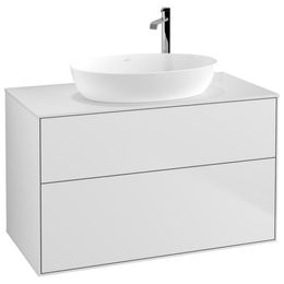 Villeroy & Boch Villeroy und Boch Finion Waschtischunterschrank F88100MT 100x60,3cm, Abdeckplatte white matt, White matt lacquer
