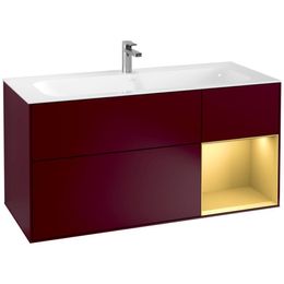 Villeroy & Boch Villeroy und Boch Finion Waschtischunterschrank F070HFHB 119,6x59,1cm, Regal rechts Gold matt, Peony Matt