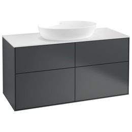 Villeroy & Boch Villeroy und Boch Finion Waschtischunterschrank GA3100HG 120x60,3cm, Emotion, Abdeckplatte white matt, Midnight Blue Matt Lacquer