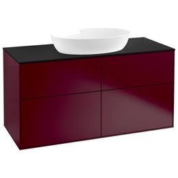 Villeroy & Boch Villeroy und Boch Finion Waschtischunterschrank GA3200HB 120x60,3cm, Emotion, Abdeckplatte black matt, Peony Matt