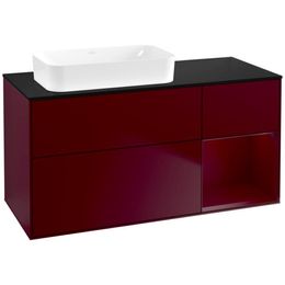 Villeroy & Boch Villeroy und Boch Finion Waschtischunterschrank G692HBHB 120x60,3x50,1cm, Regal rechts Peony, Peony Matt