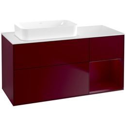 Villeroy & Boch Villeroy und Boch Finion Waschtischunterschrank G691HBHB 120x60,3x50,1cm, Regal rechts Peony, Peony Matt