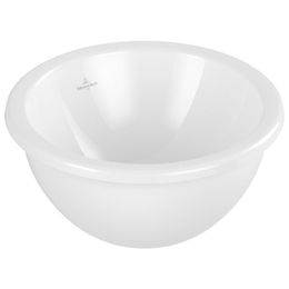 Villeroy & Boch Villeroy und Boch Loop & friends Einbauwaschbecken 4A5901R1 rund, ohne Hahnlochbank, ohne &Uuml;berlauf, &Oslash; 39 cm, wei&szlig; C-plus