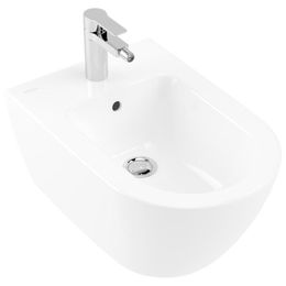 Villeroy & Boch Villeroy & Boch Subway 2.0 Wand Bidet 54000001 weiss, 1 Hahnloch, mit &Uuml;berlauf