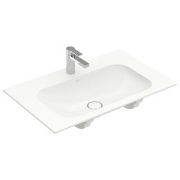 Villeroy & Boch Villeroy & Boch Finion M&ouml;belwaschtisch 416484R1 80 x 50 cm, weiss, Ceramicplus, mit Hahnloch