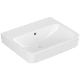 Villeroy & Boch Villeroy und Boch O.novo Waschtisch 4A4157R1 55x46cm, eckig, ohne Hahnloch, mit &Uuml;berlauf, wei&szlig; C-plus