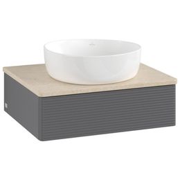 Villeroy & Boch Villeroy & Boch Antao Waschtischunterschrank 600x190x500mm L07113GK mit Beleuchtung mit Struktur FK/AP: GK/3