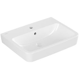 Villeroy & Boch Villeroy und Boch O.novo Einbau-/Aufsatz-Waschtisch 4A416G01 60x46cm, eckig, mit Hahnloch, mit &Uuml;berlauf, wei&szlig;