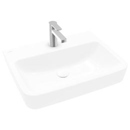 Villeroy & Boch Villeroy und Boch O.novo Waschtisch 4A416101 60x46cm, eckig, mit Hahnloch, ohne &Uuml;berlauf, wei&szlig;