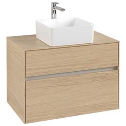 Villeroy & Boch Villeroy und Boch Collaro Waschtischunterschrank C03700VJ 80 x 54,8 x 50 cm, Waschtisch mittig, Nordic Oak