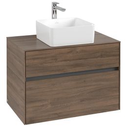 Villeroy & Boch Villeroy und Boch Collaro Waschtischunterschrank C03700VH 80 x 54,8 x 50 cm, Waschtisch mittig, Arizona Oak