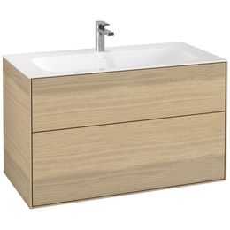 Villeroy & Boch Villeroy und Boch Finion Waschtischunterschrank G02000PC 99,6x59,1x49,8cm, Oak Veneer, mit Wandbeleuchtung